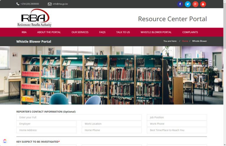 RBA - Retirement Benefit Authority